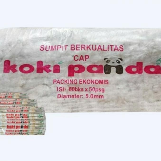 Jual Sumpit KOKI PANDA - Sumpit Bambu / Kayu - 1 BAL 60 Pack isi 50 ...