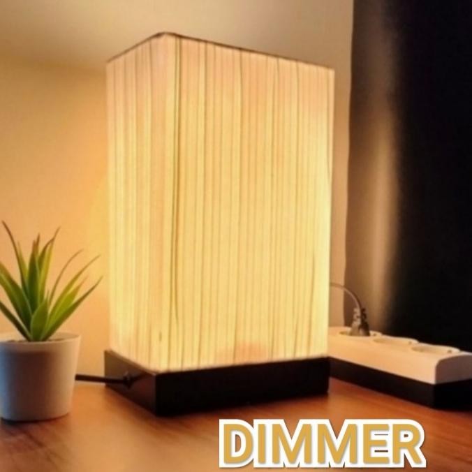 Jual lampu meja aesthetic dimmer lampu meja nakas lampu meja tidur | Shopee Indonesia
