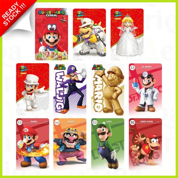 Jual Amiibo Clone Card Super Mario Odyssey - Paket NFC Kartu PVC ...