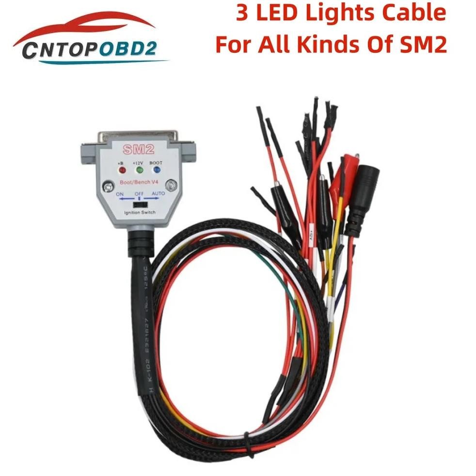 Jual sm2 pro j2534 3 led lights cable boot bench cable db25 ecu pinout ...
