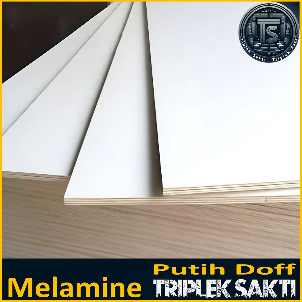 Jual Triplek Melamin Putih 12mm 10x200 cm ( 200x10 cm | ISI 2 LEMBAR ...