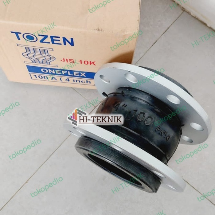 Jual Promo Rubber Flexible Joint Oneflex Satu Gelombang Tozen Jis 10K 4 Inch | Shopee Indonesia