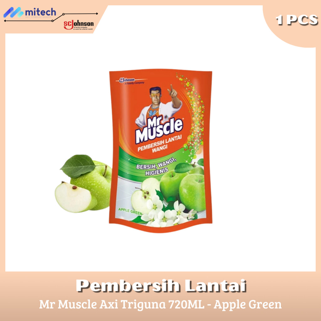 Jual Mr. Muscle Axi Triguna Apple Pembrsih Lantai Pouch 720mL | Shopee ...