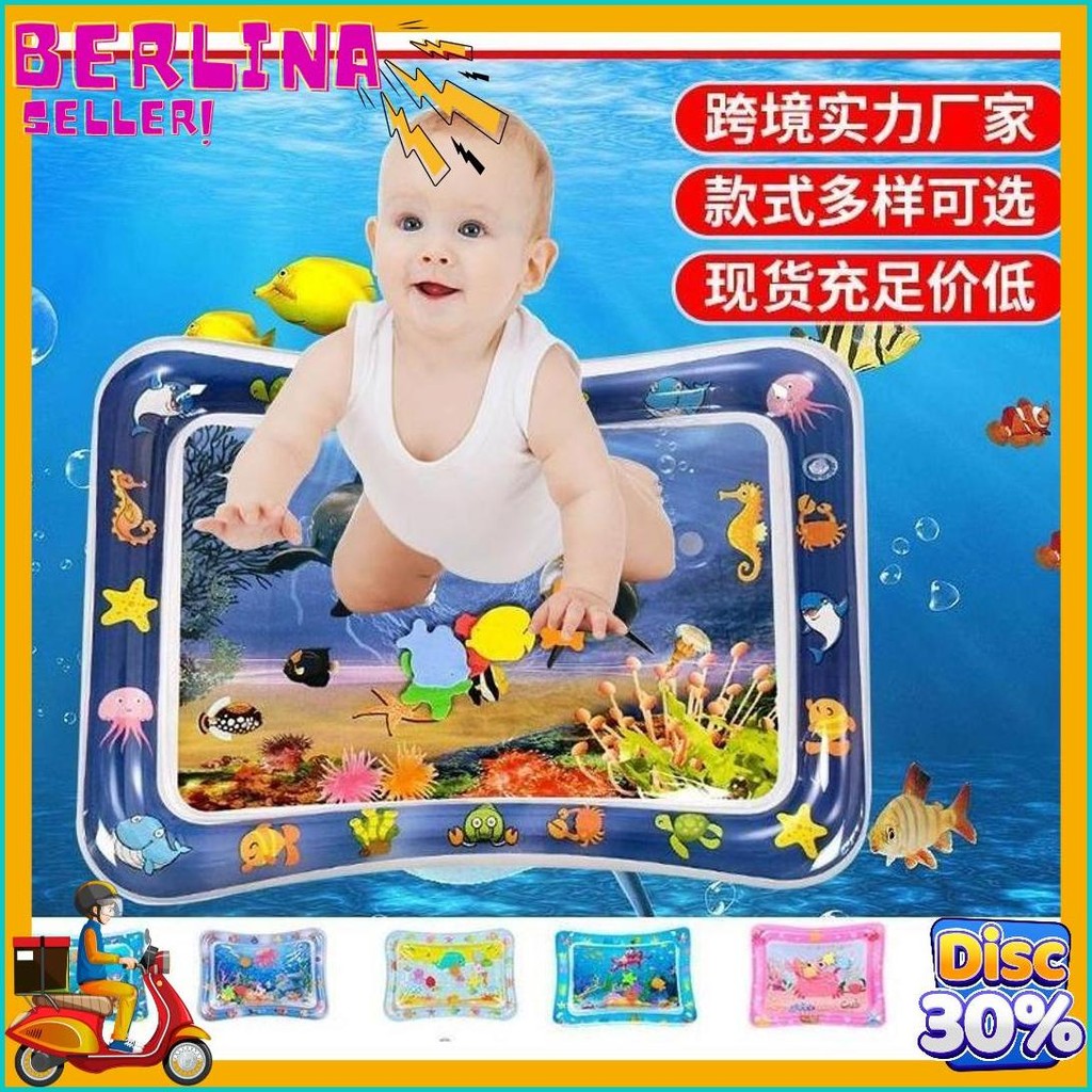 Jual 1234Os - Baby Water Playmat Kartun Tummy Time Playmate Matras Air ...