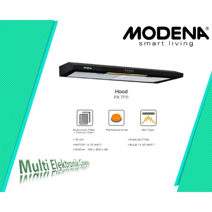 Jual Cooker Hood Modena PX 7111 / Cooker Hood 70 cm | Shopee Indonesia
