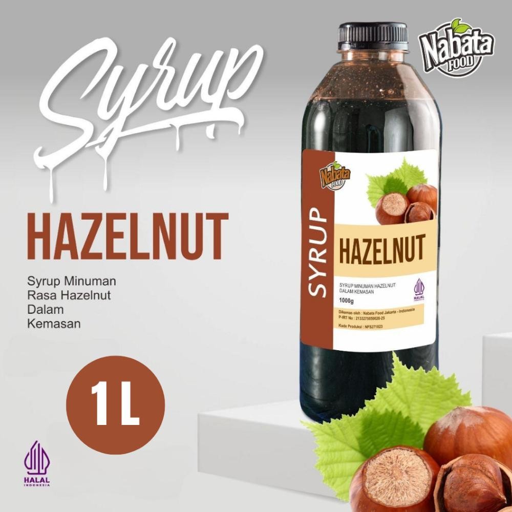 Jual Sirup Hazelnut Nabata Food 1L | Hazelnut Syrup Nabata Food 1000ml ...