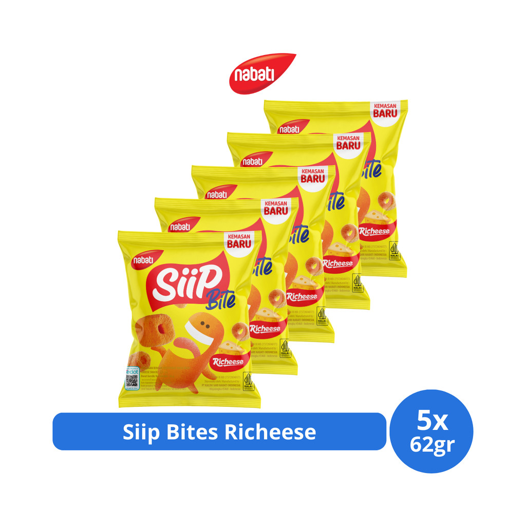 Jual Siip Bites Richeese 62gr x 5 pcs | Shopee Indonesia