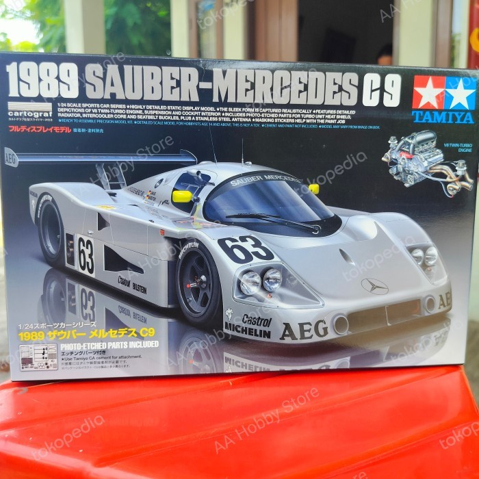 Jual Tamiya 24359 1989 Sauber-Mercedes C9 1/24 scale model kit | Shopee ...