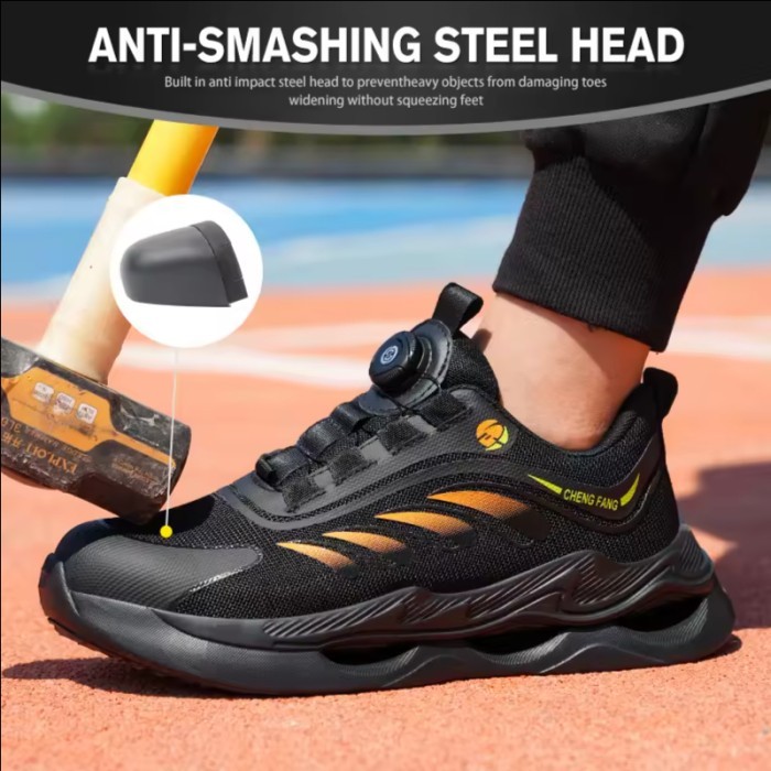 Jual Jual Sepatu Safety Import Ujung Besi Sporty Safety Shoes Anti Paku ...