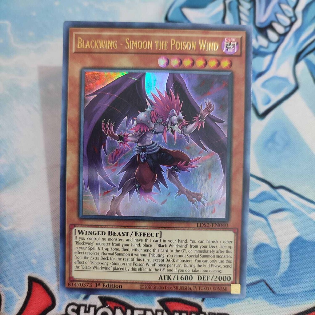 Jual yugioh blackwing simoon the poison wind LDS2 ultra rare original ...