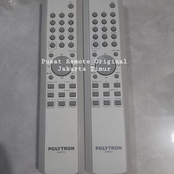 Jual REMOTE REMOT DVD VCD COMPO POLYTRON 84B792 84B832 ORIGINAL 1911T ...