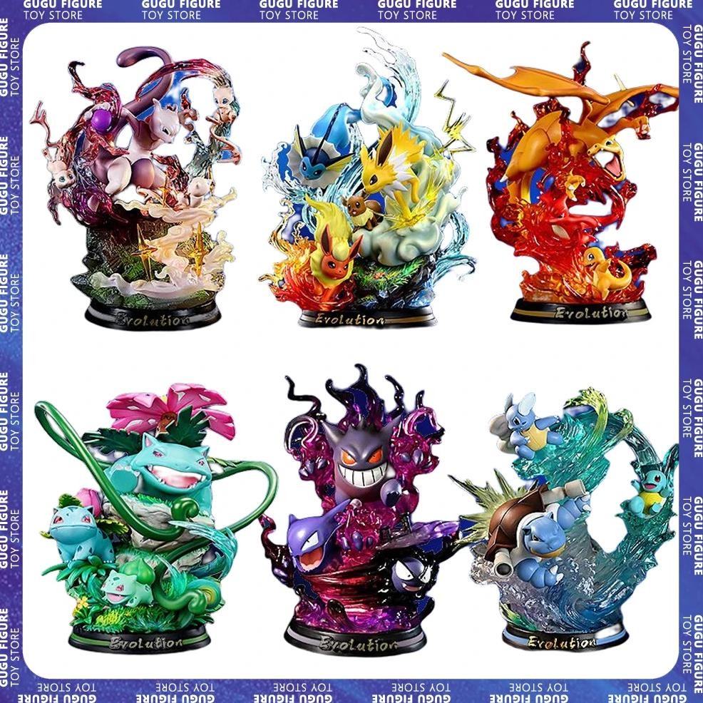 Jual pokemon evolution eevee anime figures charizard raichu mewtwo ...