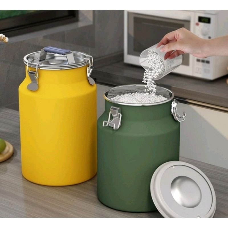 Jual Ember Nasi Tabung Baja Tahan Karat Kedap Udara Airtight Container ...