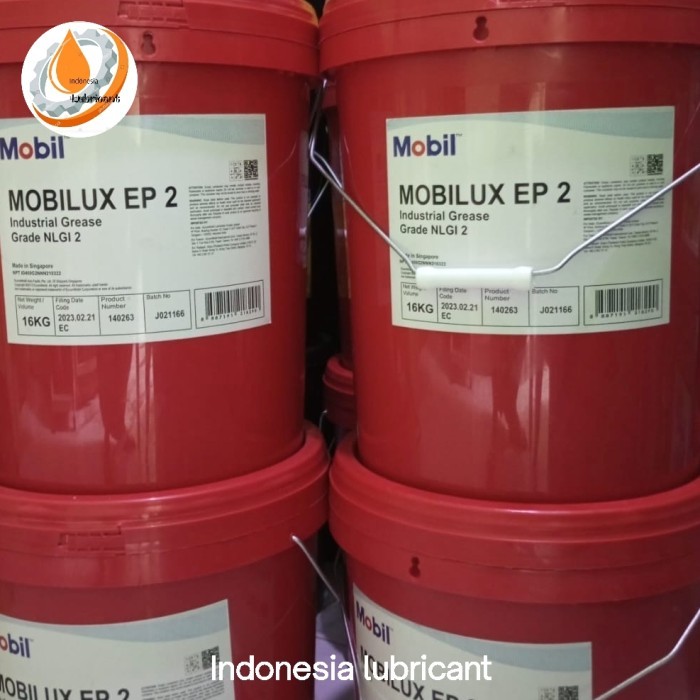 Jual NEW Mobilux EP 2 Grease Litium General Purpose NLGI 2 Pail 1 kg ...