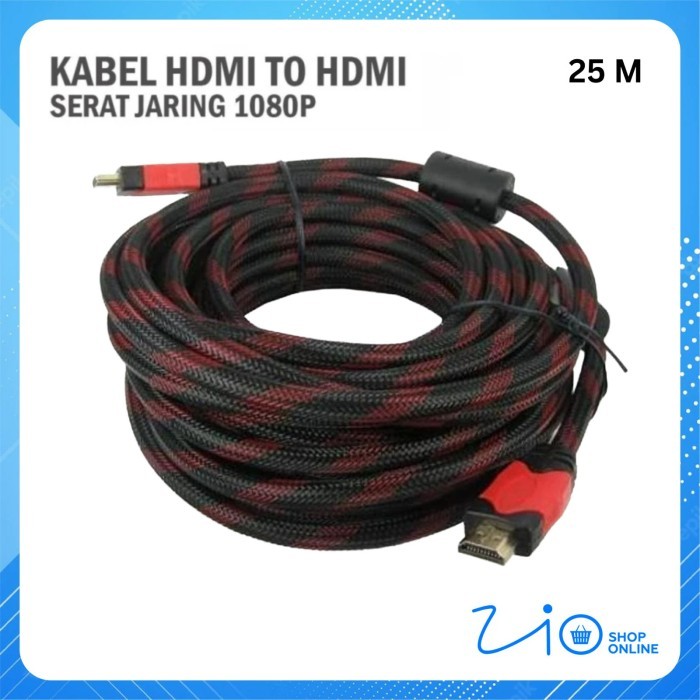 Jual HARGA DISC - KABEL HDMI JARING 25M HQ/ HDMI 25 M / HDMI 25 METER ...