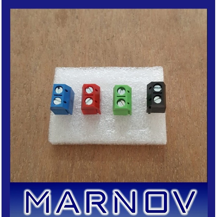 Jual Terminal Block 2 Pin 300V 10A Blok Hijau Biru 5mm 5.0 mm KF301 PCB ...