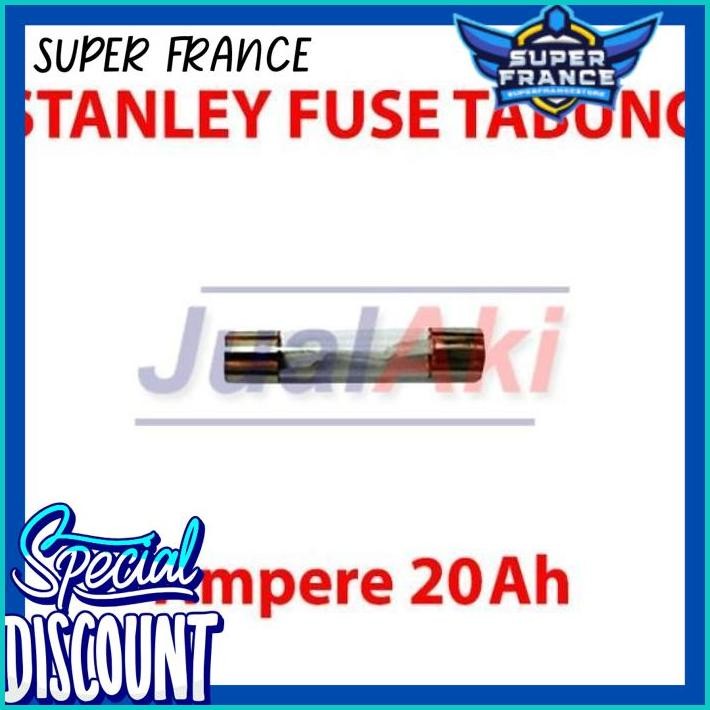 Jual STANLEY AUTO FUSE SIKRING TABUNG 20AH SIKRING KACA GELAS EKSLUSIF ...
