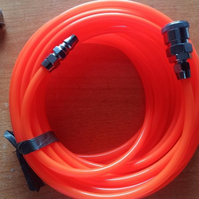 Jual selang angin kompresor pneumatic 10 meter selang poliurathane PU ...