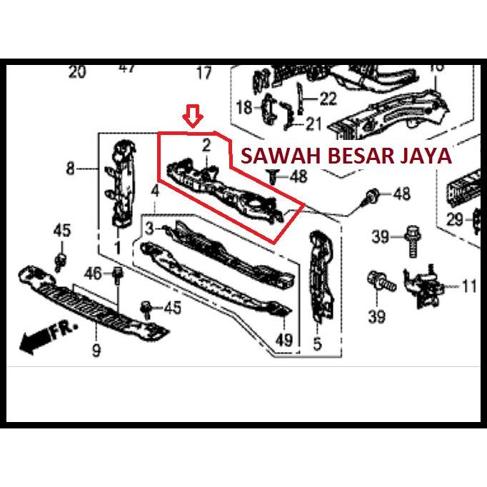 Jual BEST DEAL UPPER BULKHEAD BULLHEAD - BESI RANGKA TULANG PALANG ...