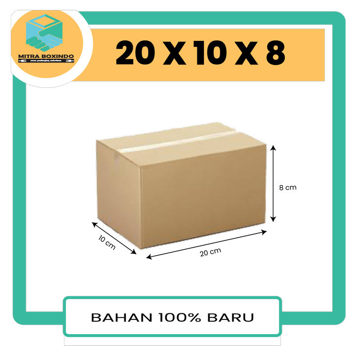 Jual Kardus Packing Polos dan Tebal, Ukuran 20x10x8 cm | Shopee Indonesia