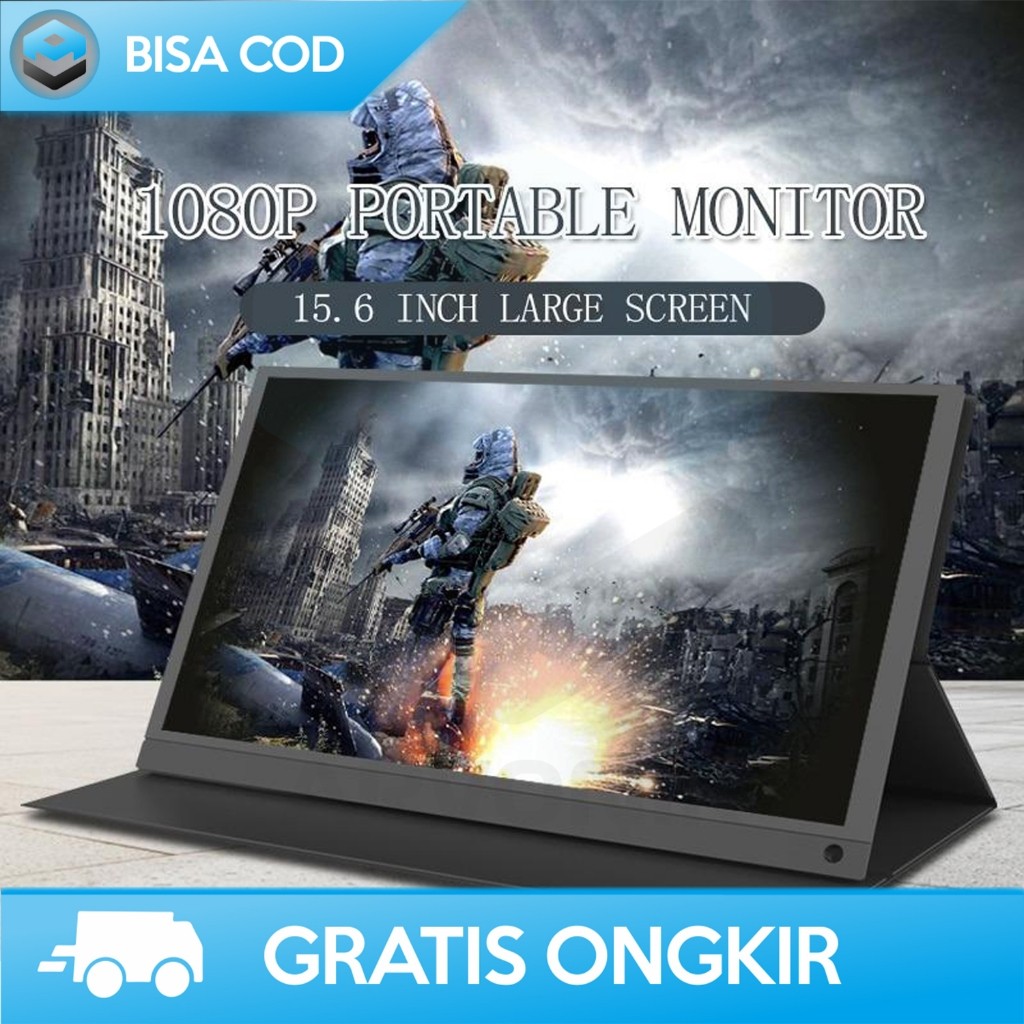 Jual MONITOR PORTABLE ZEUSLAP PEMBESAR LAYAR HP 15INCH HDMI TYPE C ...