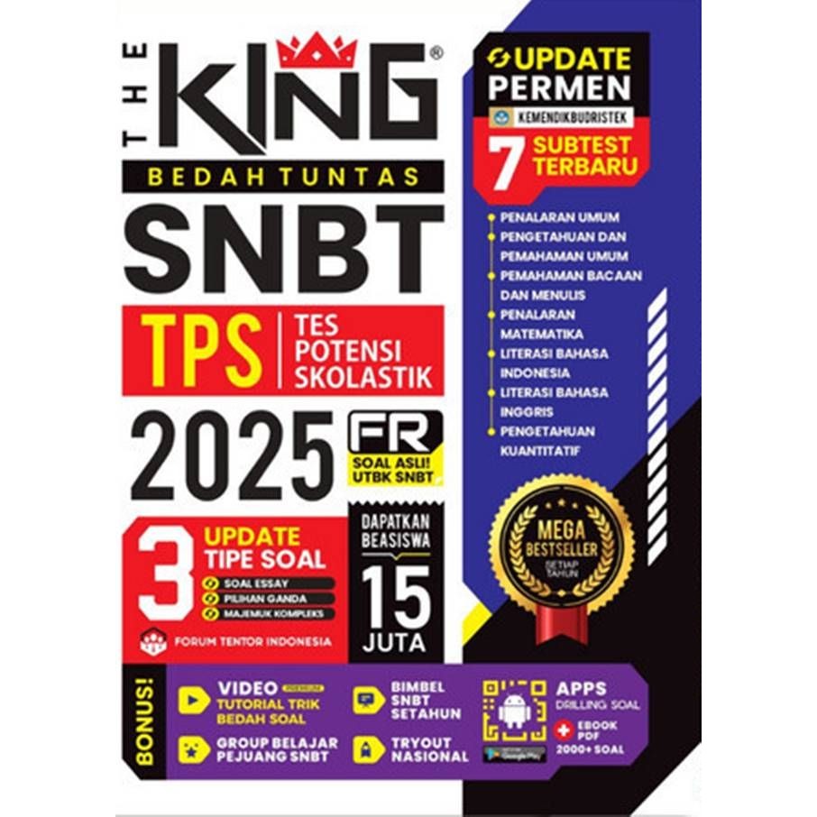 Jual Gramedia Tunjungan : THE KING TPS SNBT + B. ING 2025 | Shopee Indonesia