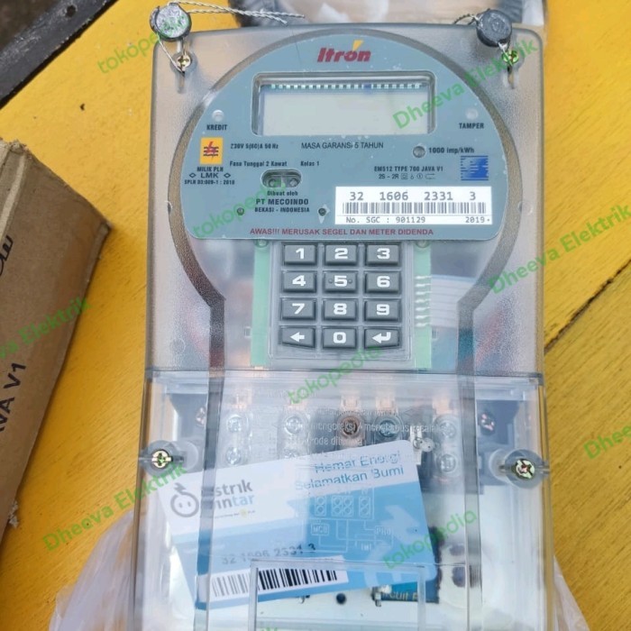 Jual Kwh Meter Itron 5/60 Amper (Prabayar/Token) | Shopee Indonesia
