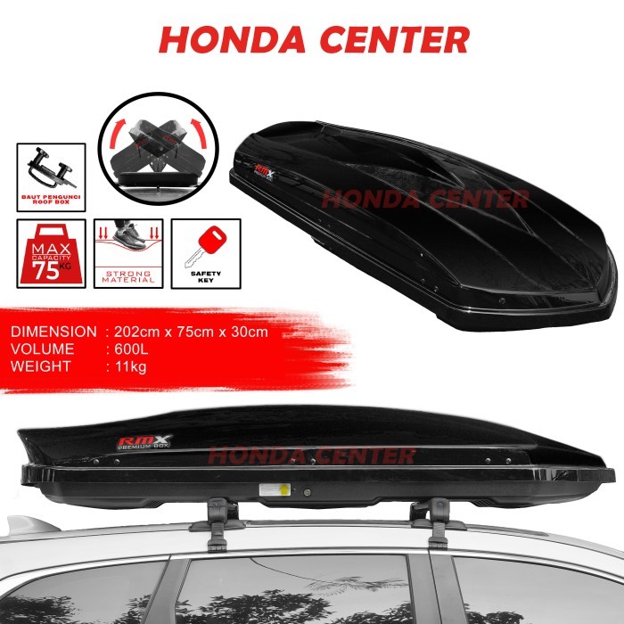 Jual Roof box roofbox bagasi atas mobil universal RMX premium ABS+PMMA ...