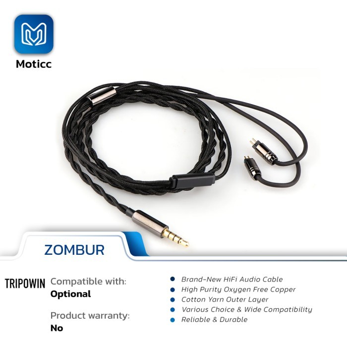 Jual HARGA DISC - TRIPOWIN ZOMBUR with Mic High Purity 4N OFC Upgrade ...