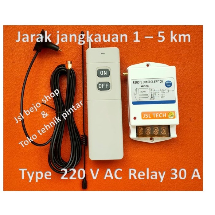 Jual Remote Control Switch Jarak Jauh 1Km Sampai 5Km Industri 220 V ...