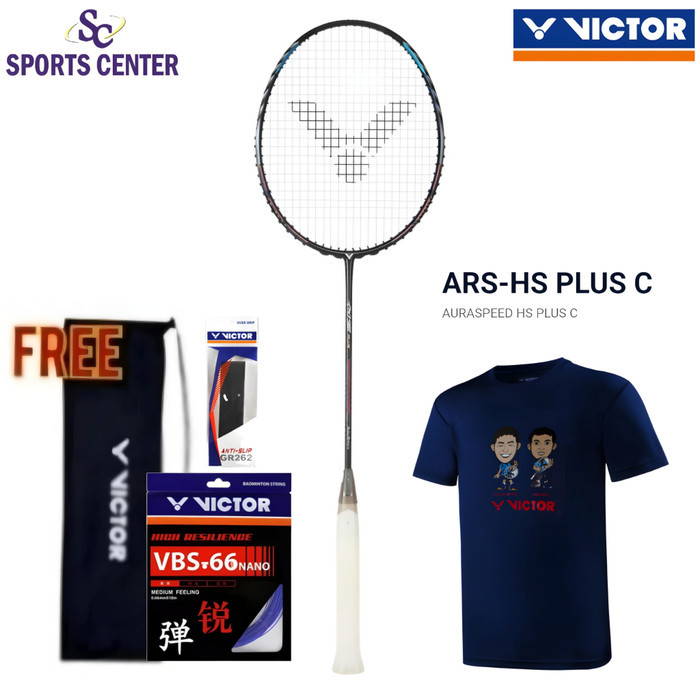 Jual New Raket Badminton Victor Auraspeed Hypersonic Plus / ARS HS Plus ...