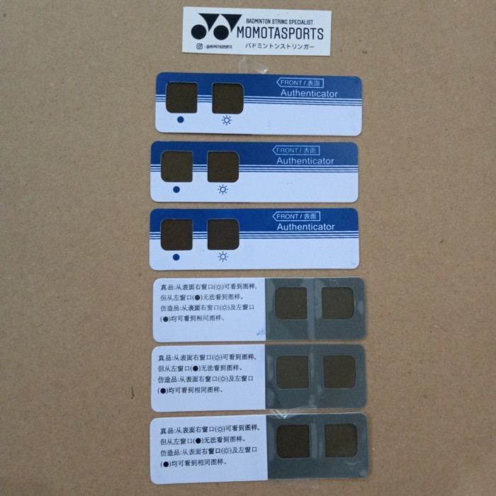 Jual yonex authenticator card original / alat scan hologram yonex asli ...