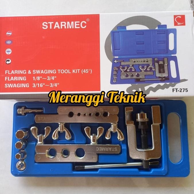 Jual Starmec flaring dan swaging tool kit set alat pemekar pipa ac ...