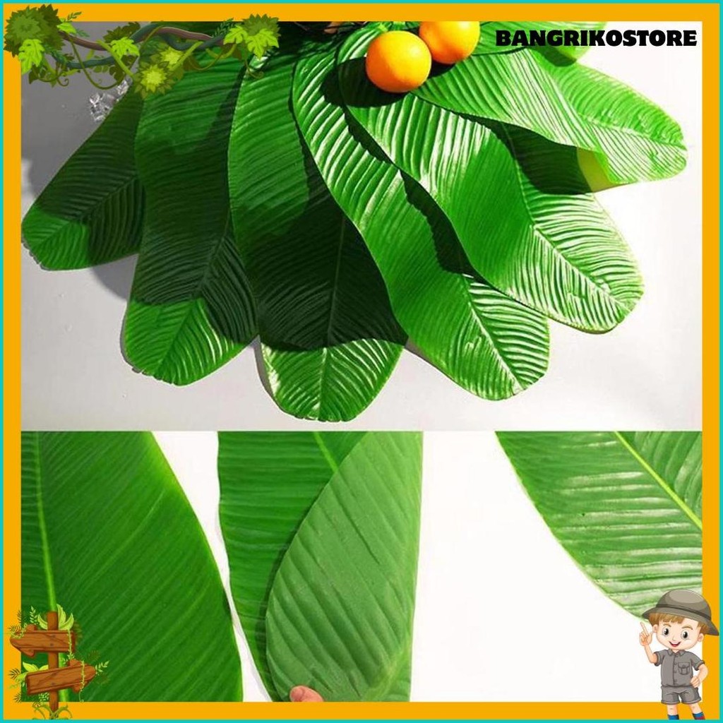 Jual 5 Pcs Tatakan Daun Pisang Dekorasi Daun Pisang Artificial Tatakan ...