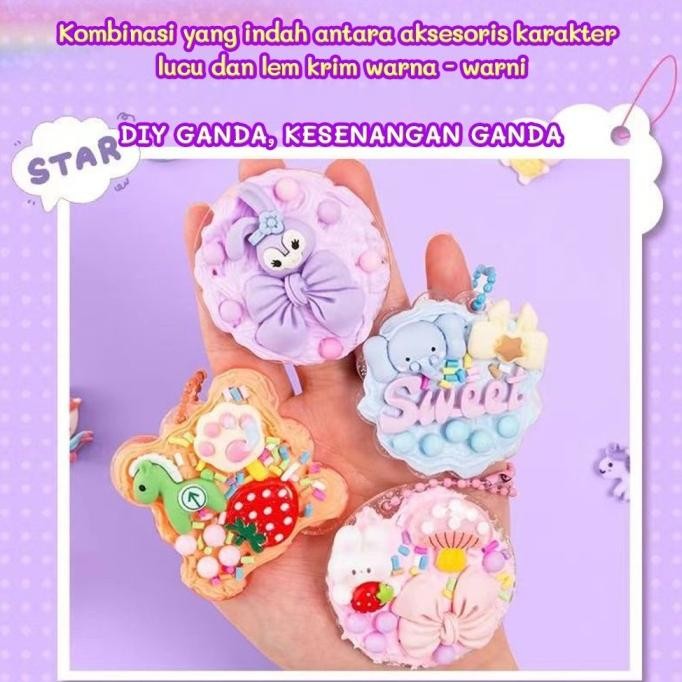 Jual Diy Guka Set Gantungan Kunci Akrilik Diy Keychain Set Kartu Stiker ...