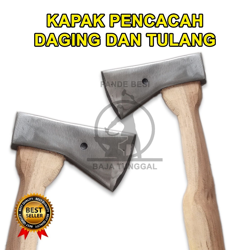 Jual Kapak Gagang Kayu Pencacah Daging dan Tulang Bahan Full Baja ...