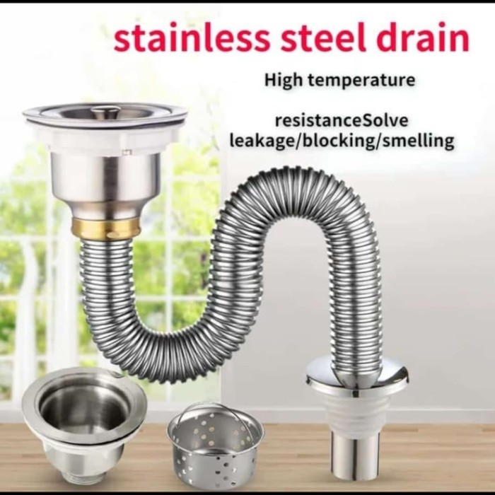 Jual Produk Ready afur kitchen zink stainless/selang pembuangan bak ...