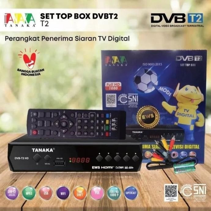 Jual TERBARU - STB Set Top Box Tanaka V2/T2 METAL/BESI Digital DVB T2 | Shopee Indonesia
