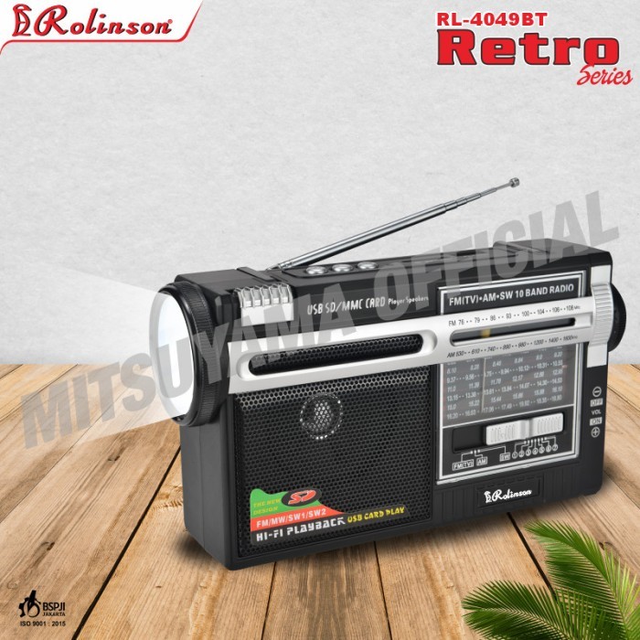 Jual RADIO JADUL ANTIK FM AM SW RODJA RETRO MP3 USB + SD CARD ROLINSON ...