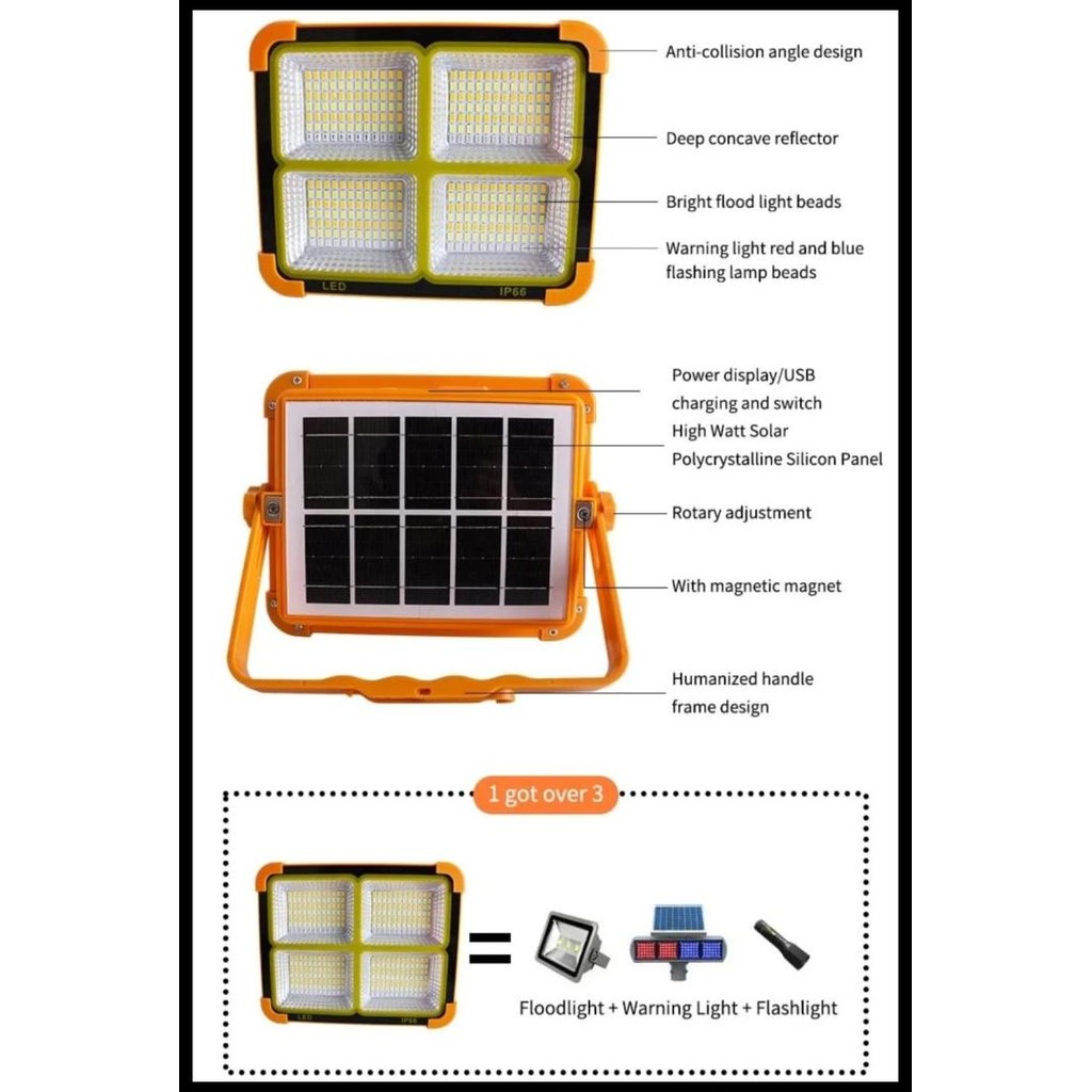 Jual Lampu Solar Emergency Led / Power Sel Surya/Lampu Panel Ms 508 ...