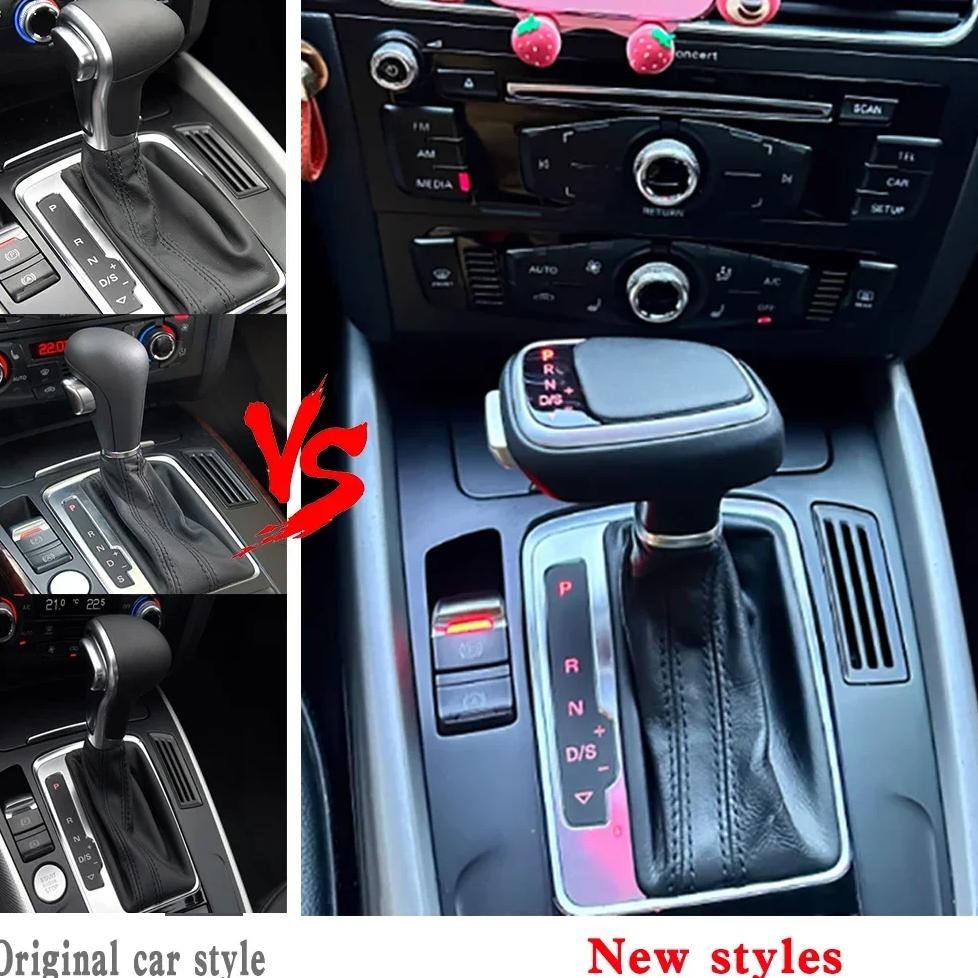 Jual gear shift knob for audi a4 b8 b7 a6 c6 c7 a7 s7 s6 q7 q5 a5 s5 led shifter lever stick ...