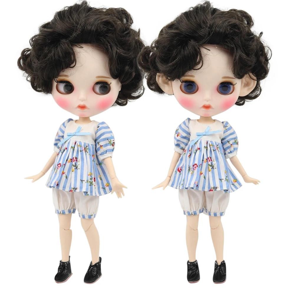 Jual icy dbs blyth doll 1/6 toy white skin joint body bjd black hair ...
