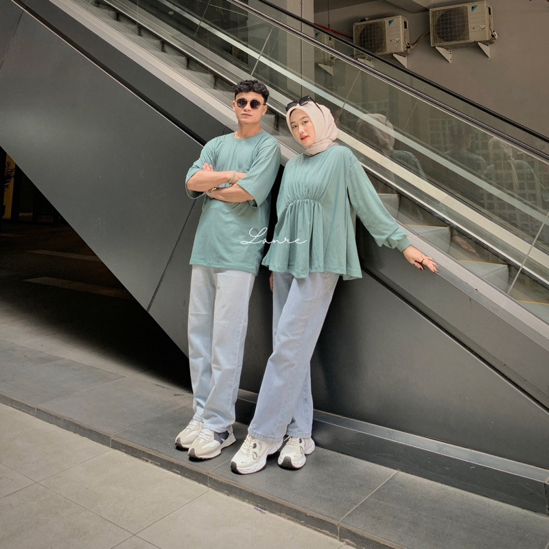 Jual Kaos Couple Tisert Dewasa Bestie Laki Perempuan Atasan Baju ...