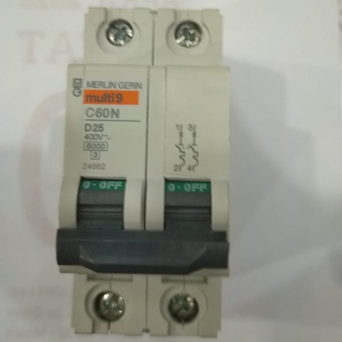 Jual Mcb Merlin Gerin Multi9 C60N D25 25A 2P 230/400V | Shopee Indonesia