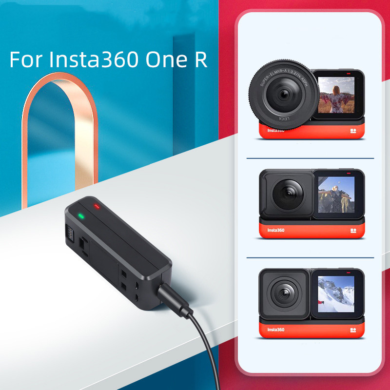 Jual Charger Baterai Kamera Insta360 One R/RS Dual Sided USB Type C ...