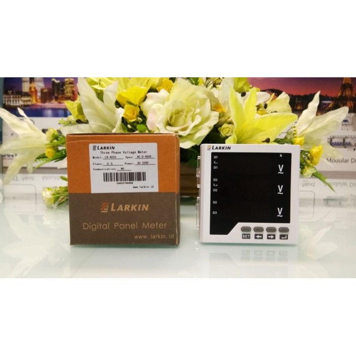 Jual Larkin Lr-Av33 Digital Voltmeter 3 Phase Volt Panel Meter Tiga Phasa | Shopee Indonesia