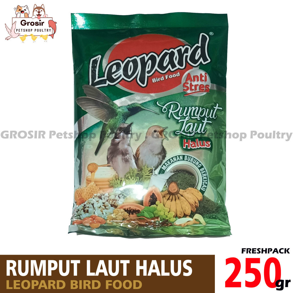 Jual LEOPARD RUMPUT LAUT SEAWEED IJO PAKAN PUR VOER HALUS ALUS PAKAN ...