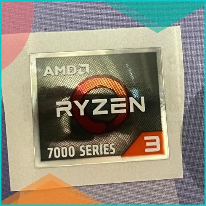 Jual Sticker stiker logo AMD Ryzen 3 7000 Series gen7 original 11OKTZ4 ...