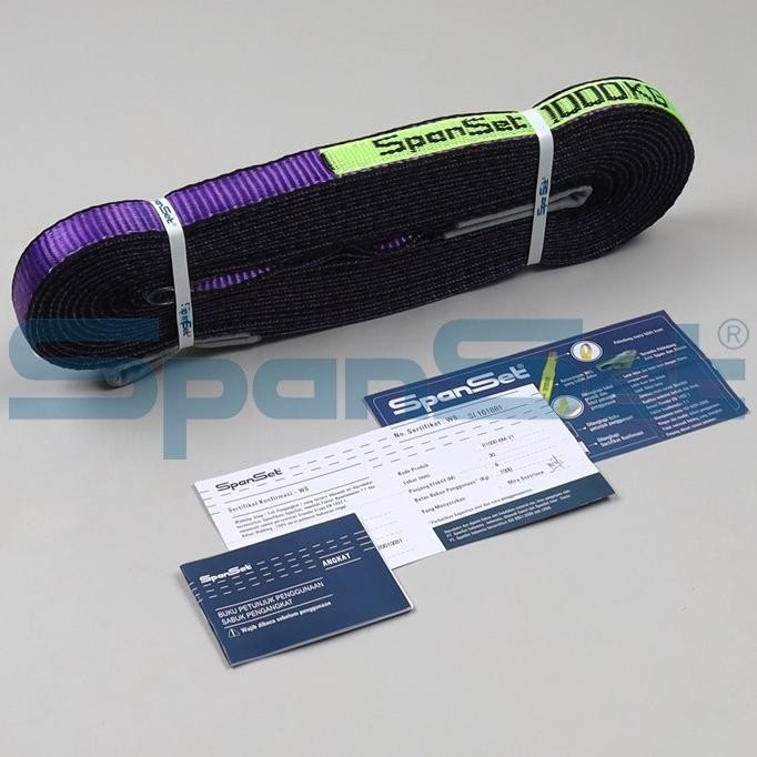 Jual Webbing Sling Belt 2ply 1 Ton x 3 Meter SpanSet | Shopee Indonesia