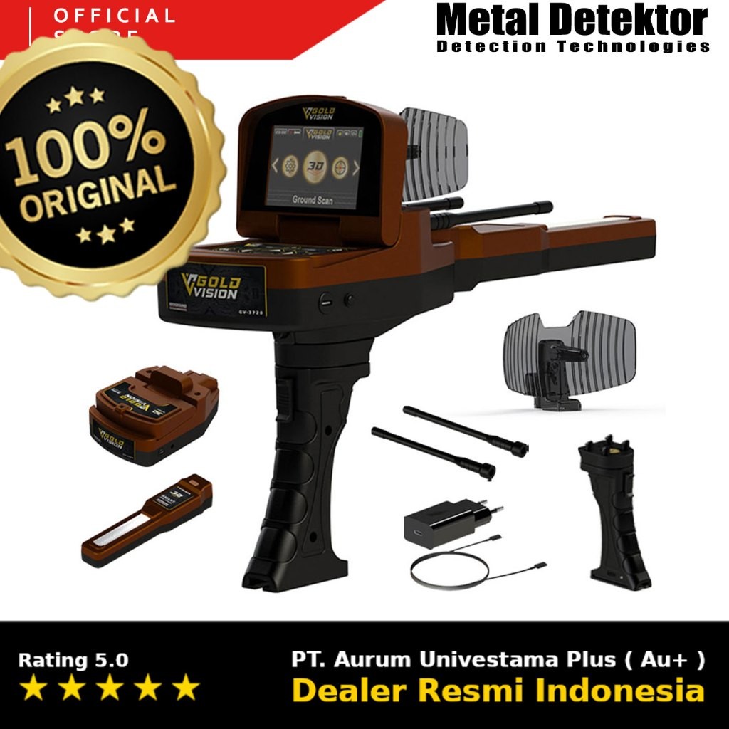 Jual Metal Detektor GeoGround Gold Vision Buatan German Alat Pencari ...